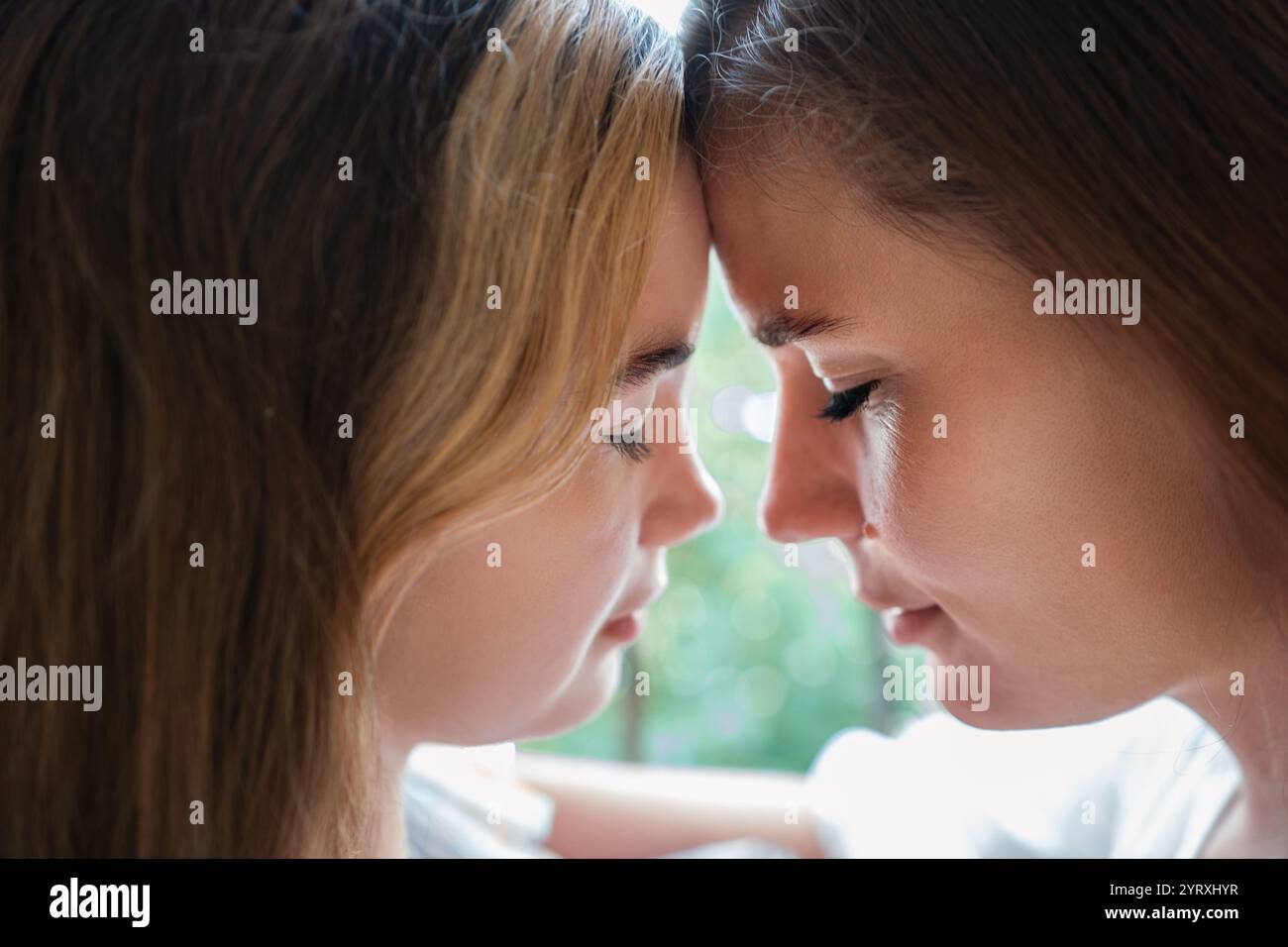 Daughter Mother Bonding Indoor Photo: Tender moment capturing love and ...