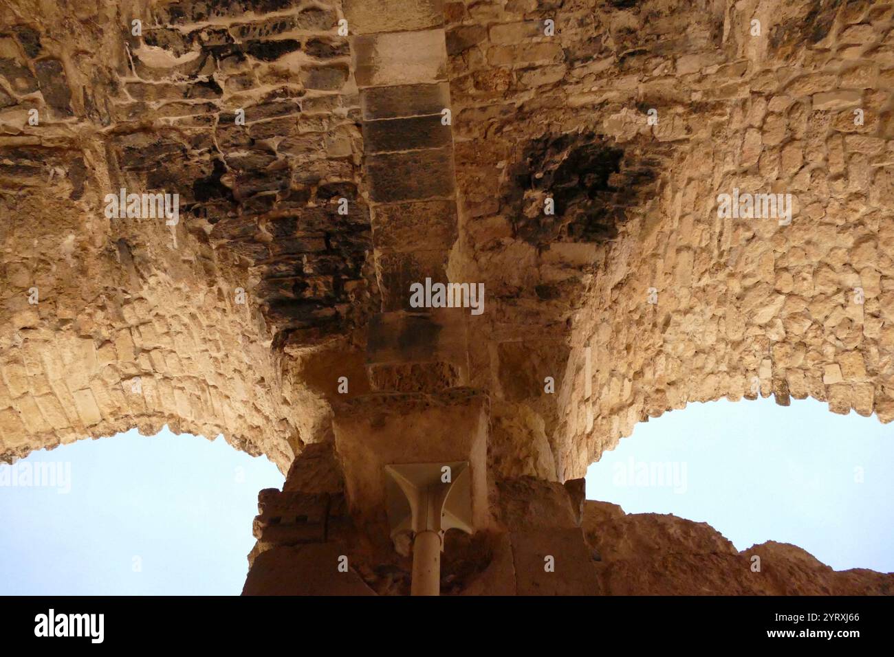 Ruins of Byzantine Church (later used as a mosque), Bayt Jibrin (Beit ...