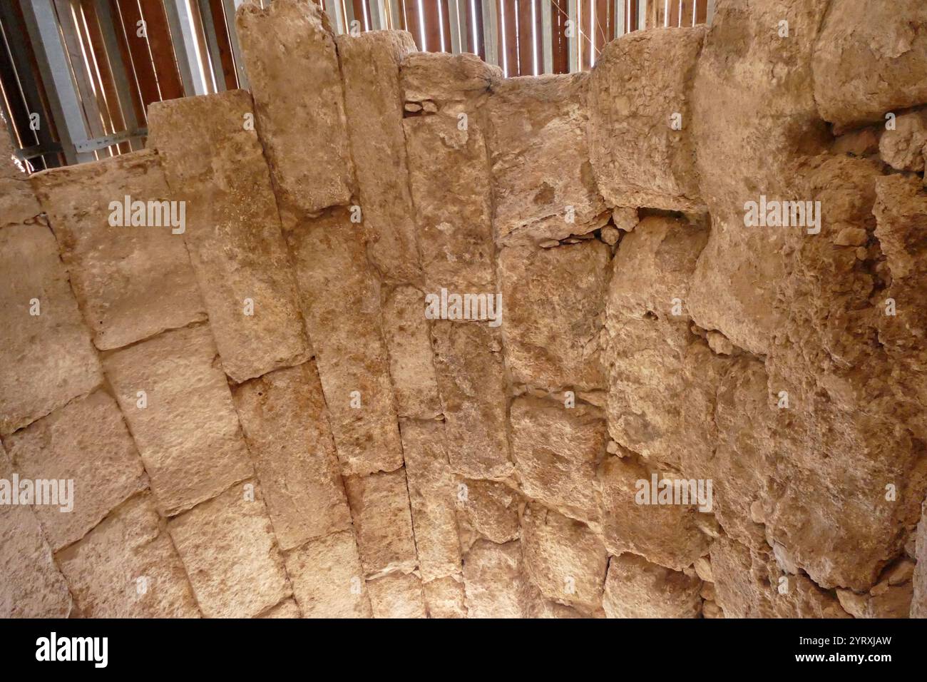 Ruins of Roman Amphitheatre, Bayt Jibrin (Beit Guvrin), Israel. During ...