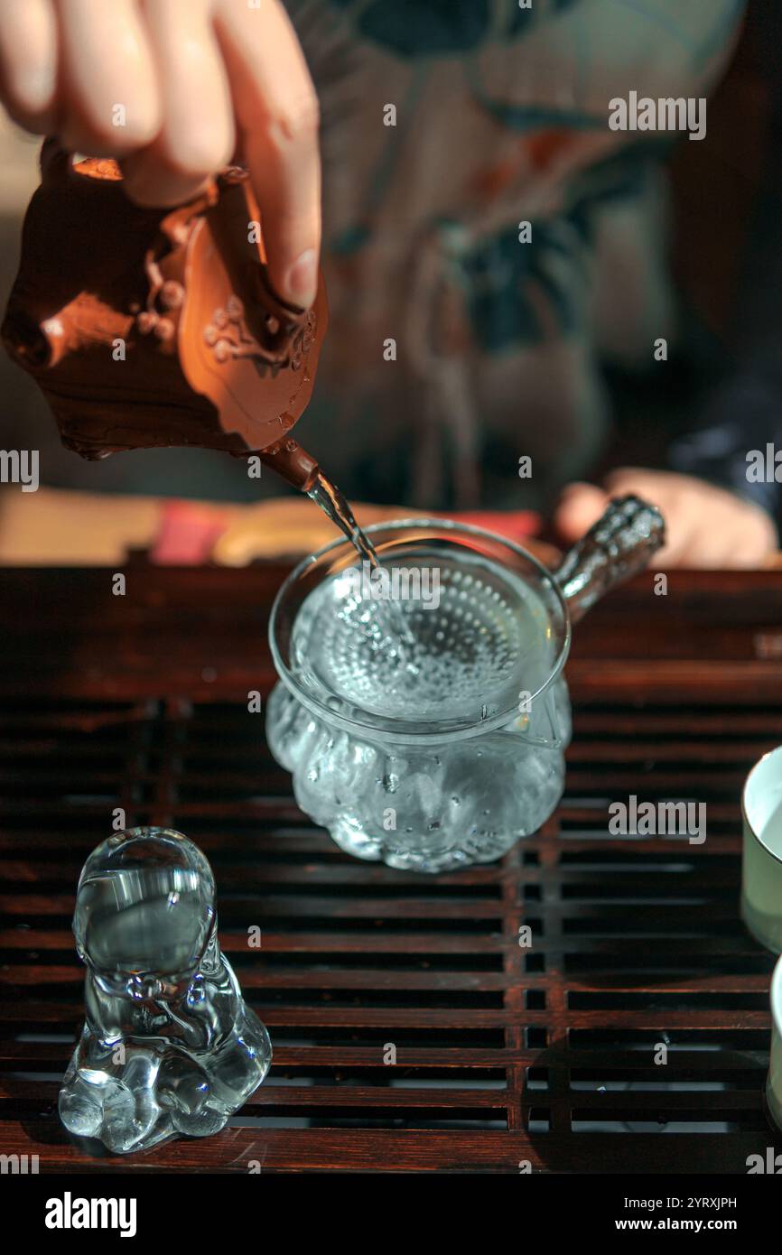 The Tea Brewing Process, Utilizing a Traditional Teapot, for a Truly ...