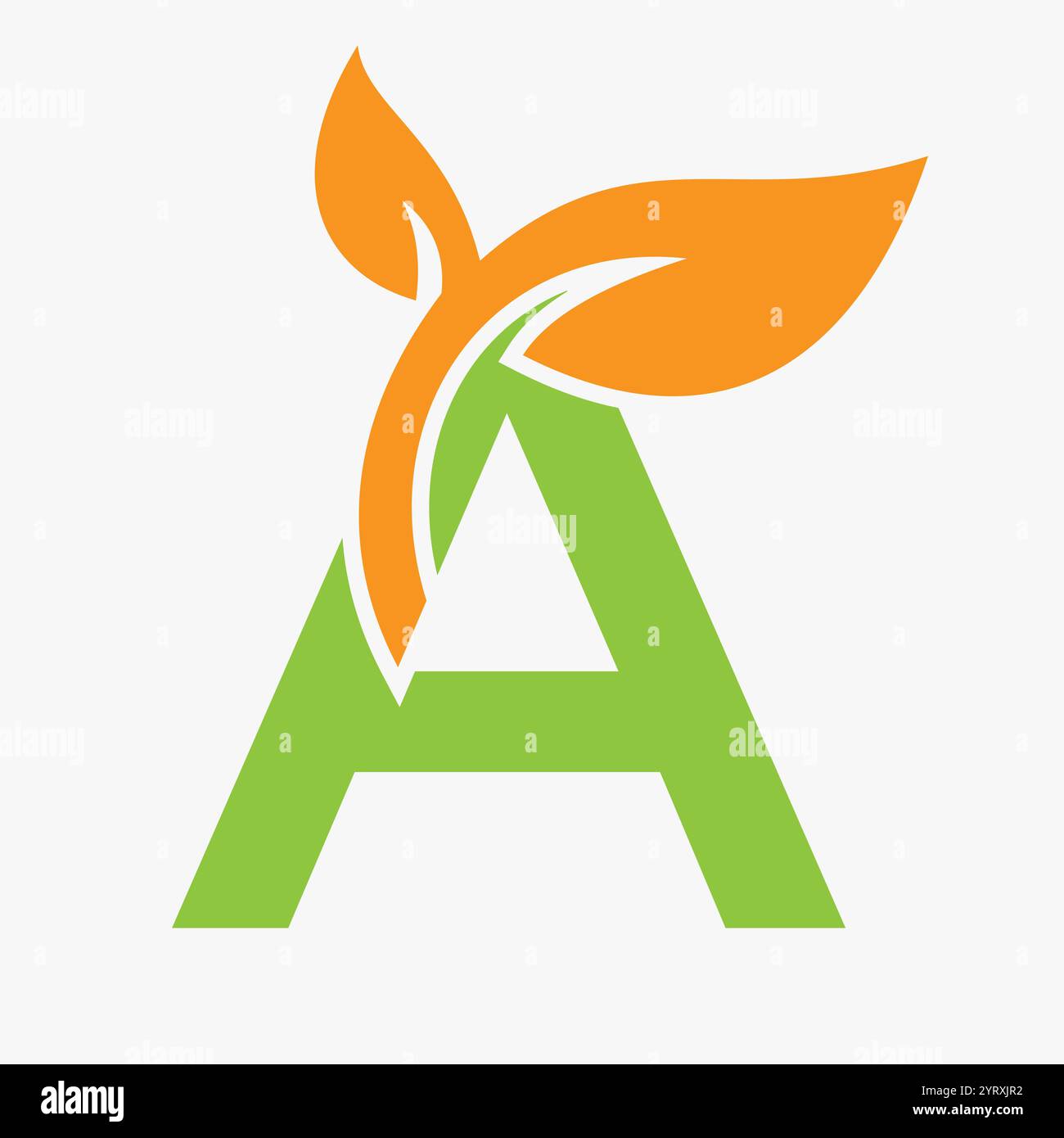 Initial Letter A Leaf Logo Concept For Eco Green Leaf Logo Vector Sign ...