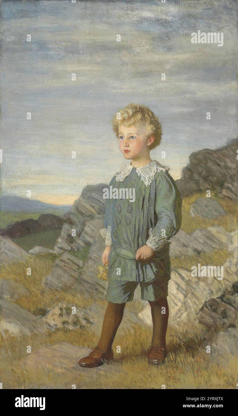 George Clausen - Portrait of Mervyn Roberts (1911 Stock Photo - Alamy