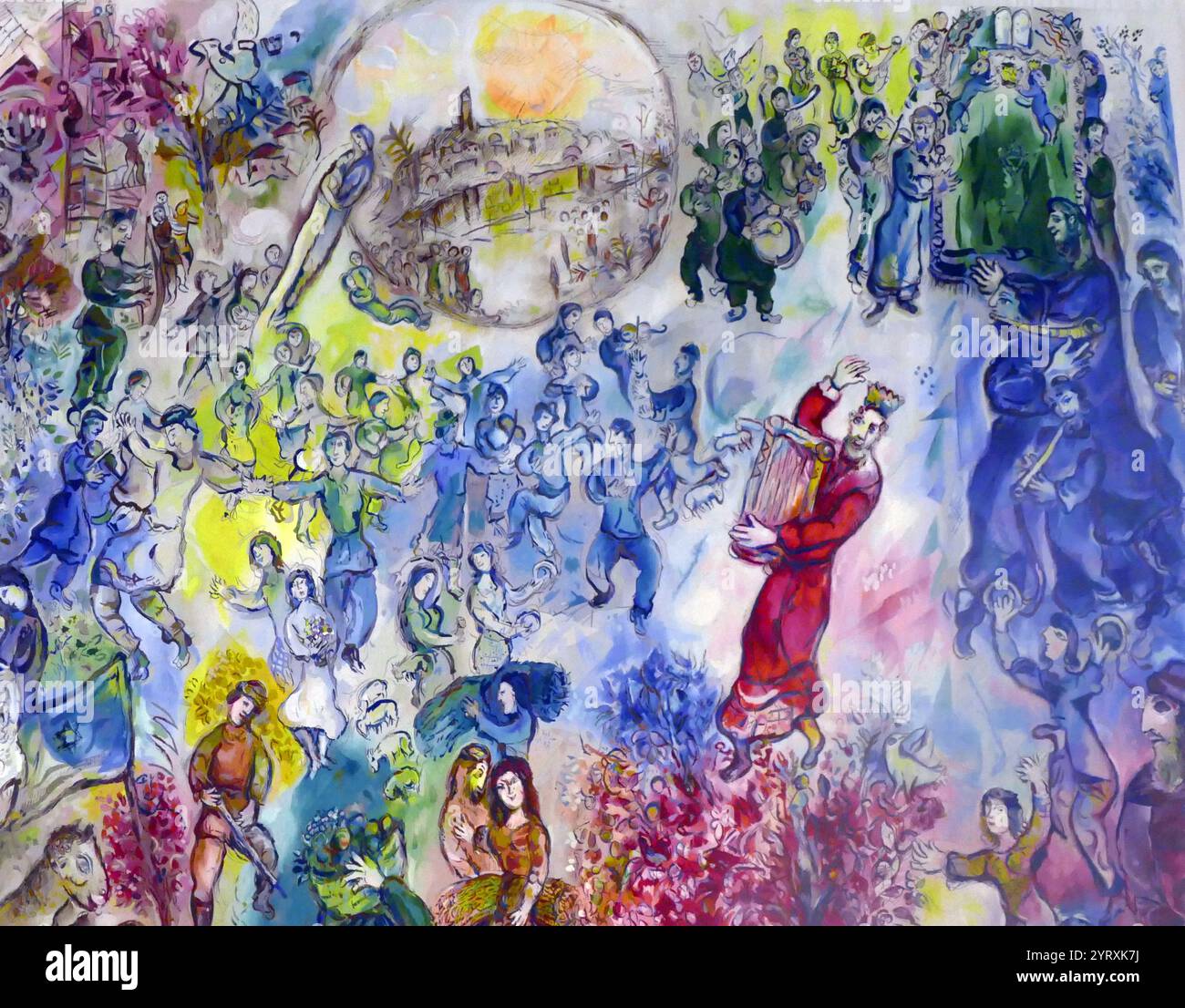Tapestry in the Chagall State Hall, in the Knesset, (Parliament ...