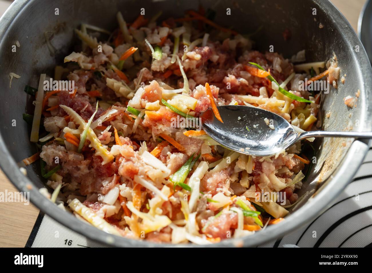 The ingredients of spring rolls Stock Photo - Alamy