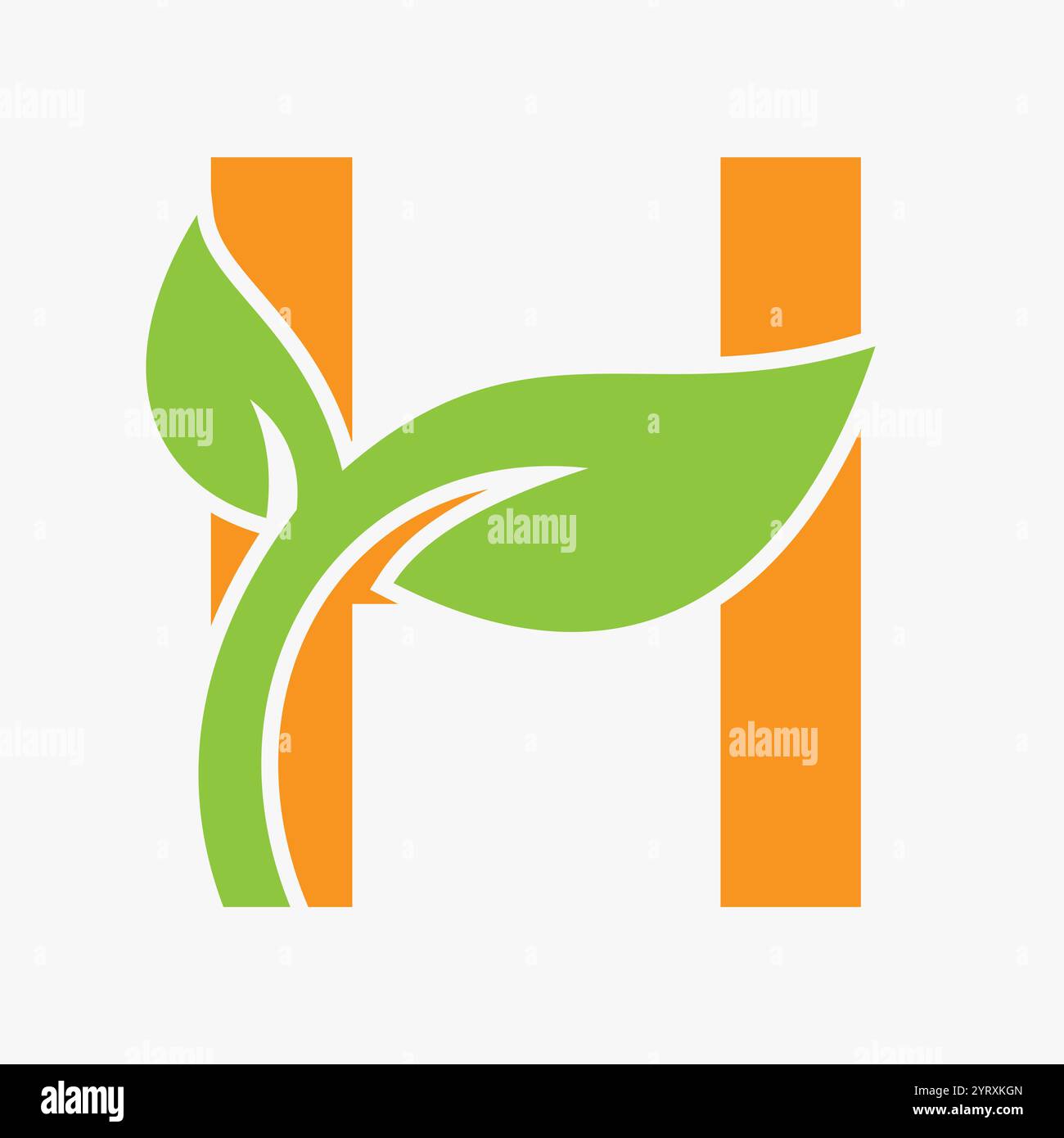 Letter h leaf hi-res stock photography and images - Alamy