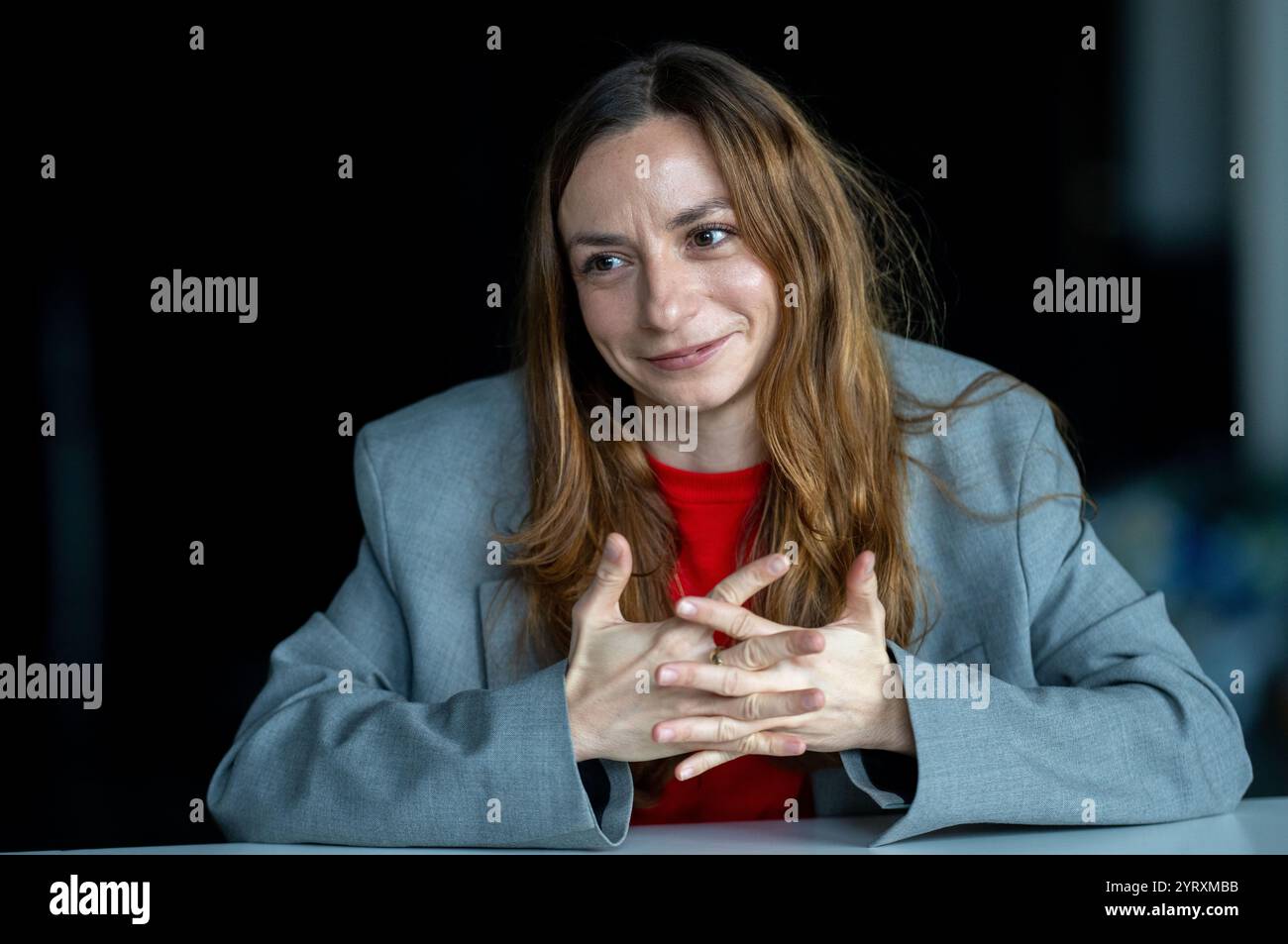 The actress Julia Edtmeier on Wednesday, December 4, 2024, during an ...