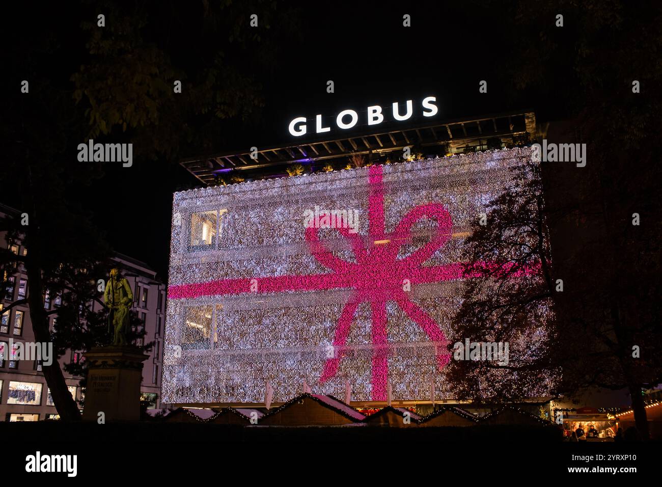3-12-2024 Zurich, Switzerland. Famous Globus shopping center on ...