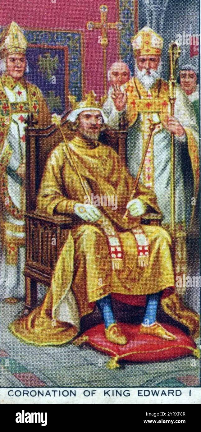 Coronation of Edward I (1239 ? 1307), King of England from 1272 to 1307 ...