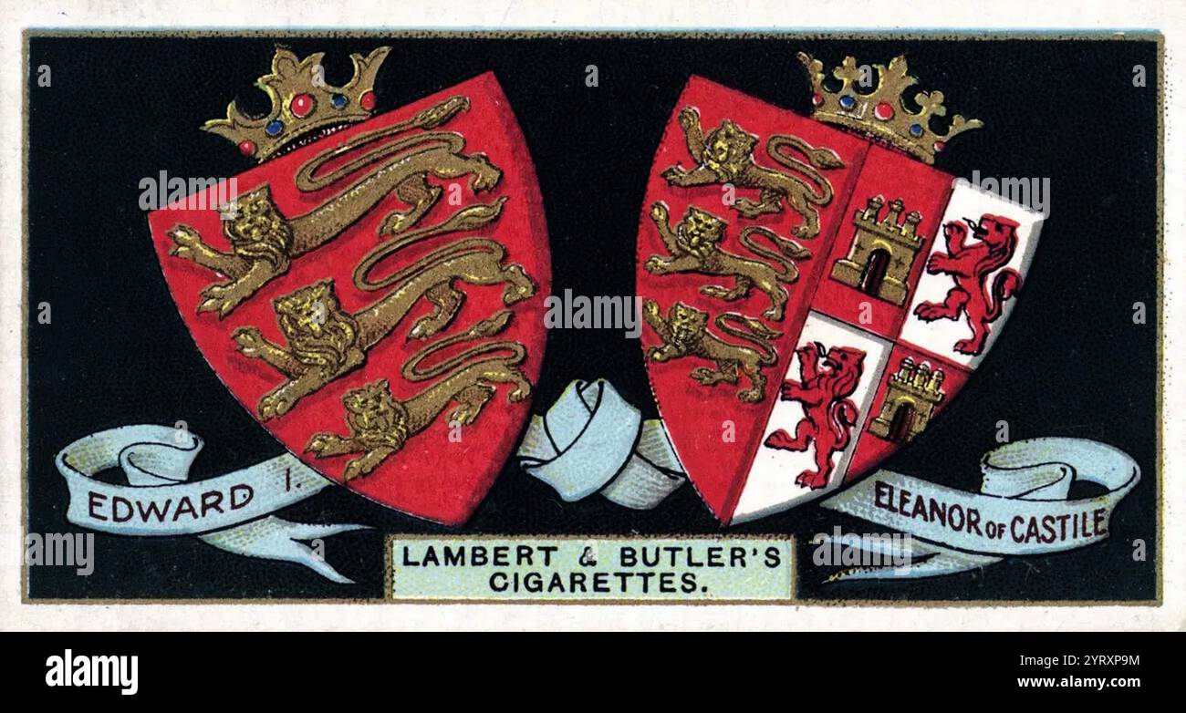 Coat of arms of Queen Eleanor and Edward I (1239 ? 1307), King of ...