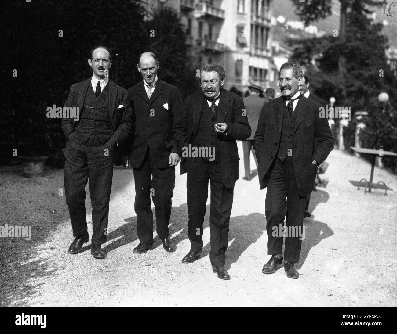 The French delegates at the Locarno Conference, 1925. From left to ...