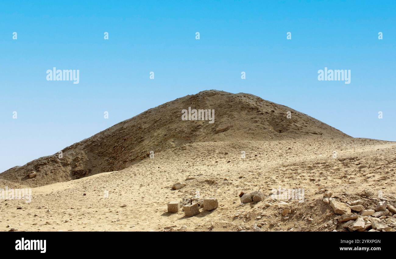 Pyramid of Teti , Saqqara, Egypt. The Egyptian pharaoh Teti, was the ...