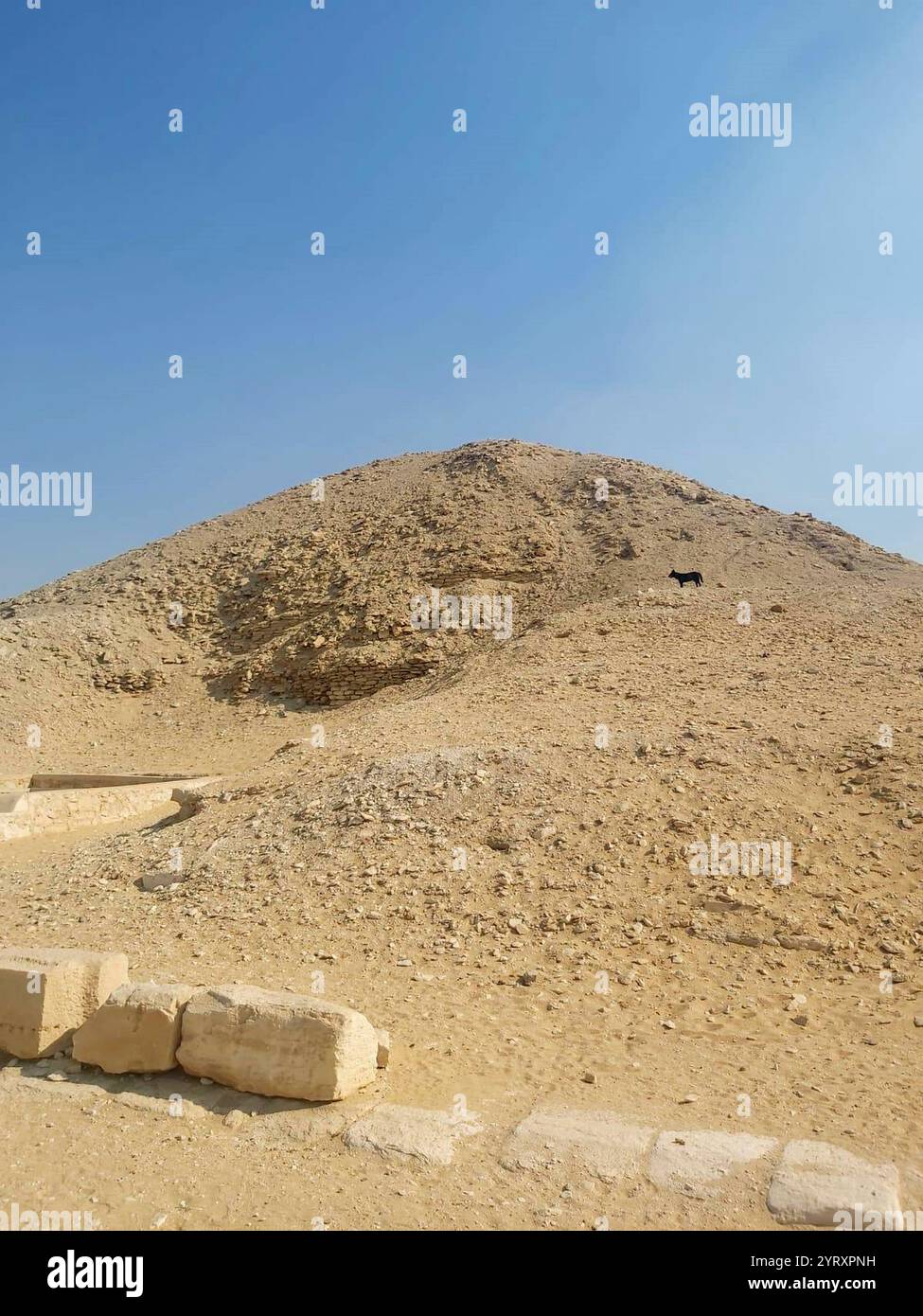 Pyramid of Teti , Saqqara, Egypt. The Egyptian pharaoh Teti, was the ...