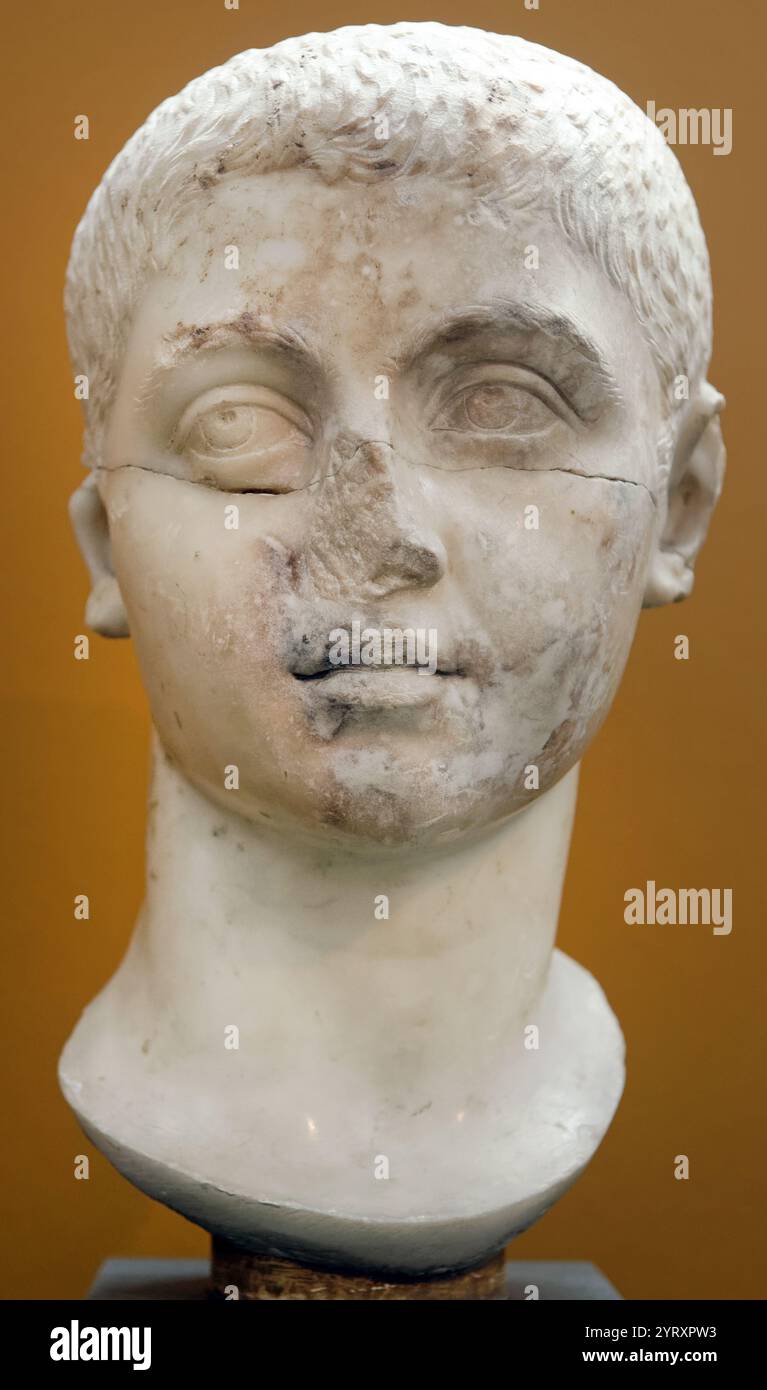 Portrait of emperor Severus Alexander (reign 222?235) at his accession ...