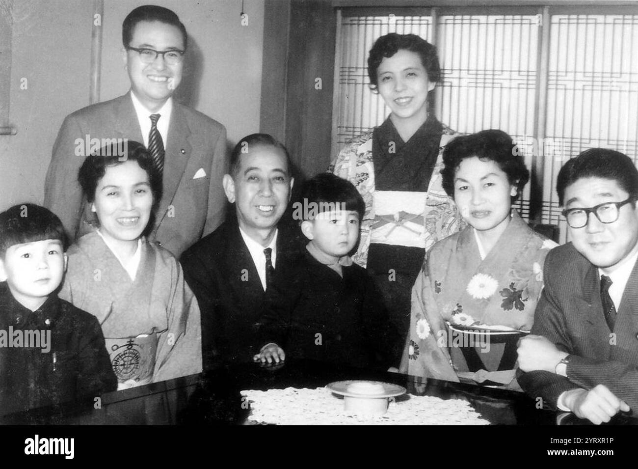 Prime Minister Shinzo Abe of Japan, President Moon Jae in of South ...