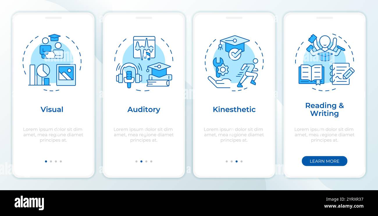 Learning styles illustration hi-res stock photography and images - Alamy