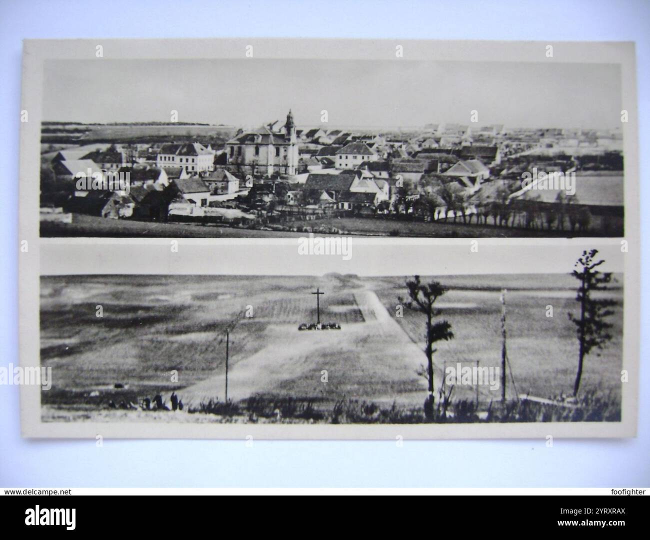 Village of Lidice before and after the destruction by the Nazis in 1942 ...
