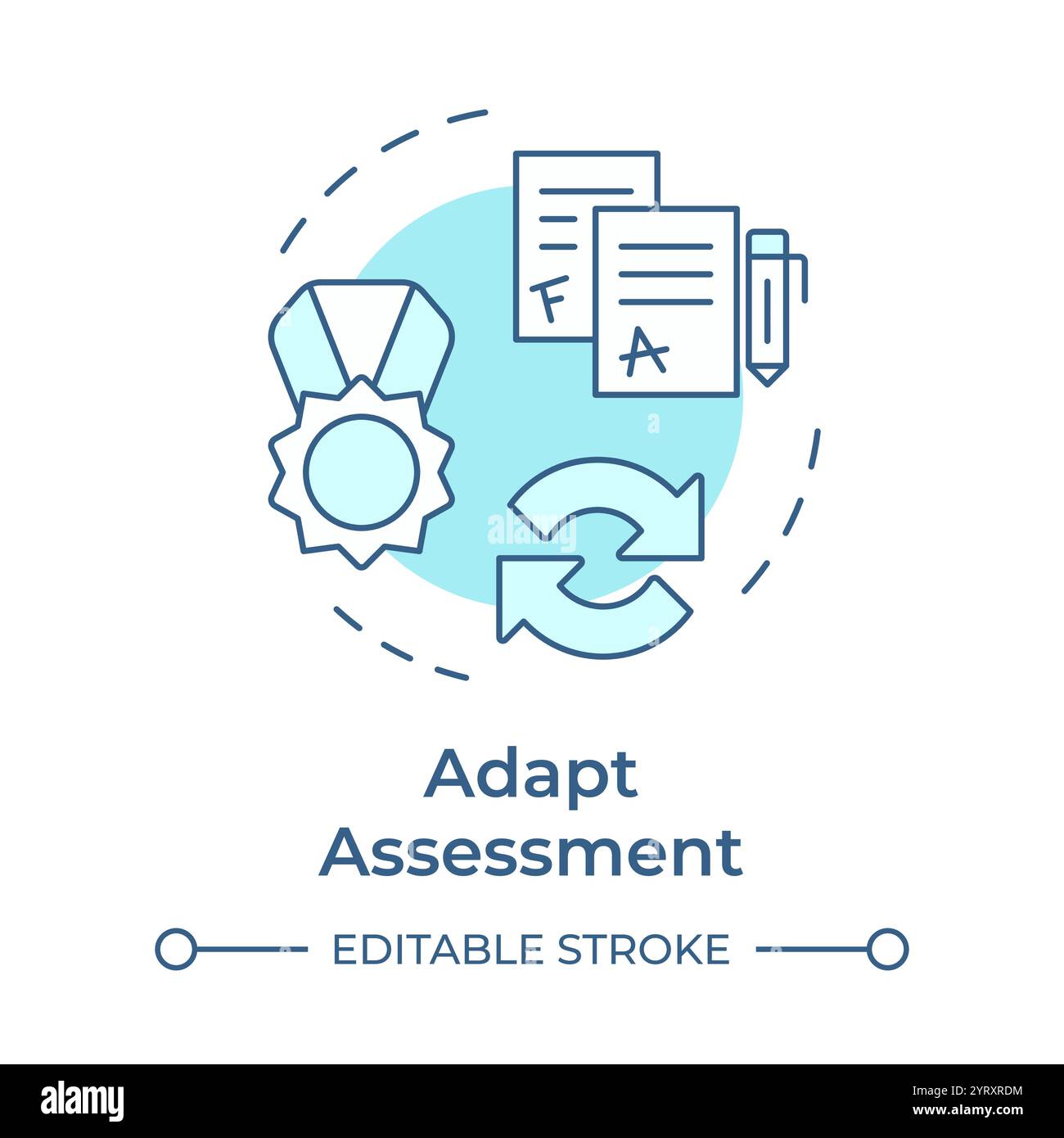 Adapt assessment soft blue concept icon Stock Vector Image & Art - Alamy Adapt assessment soft blue concept icon Stock Vector Image & Art - Alamy