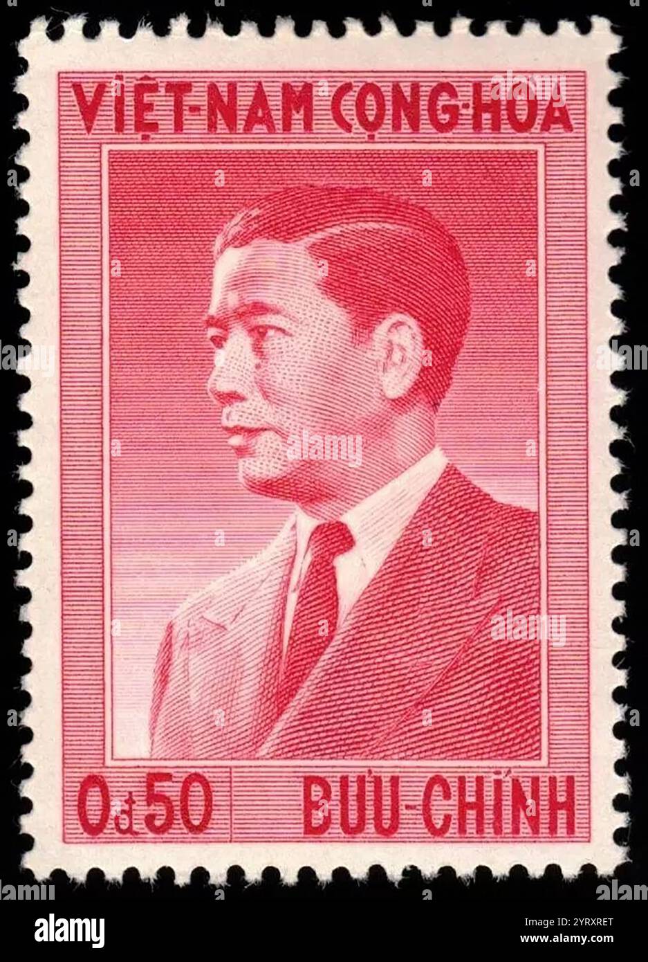 Stamp depicting Ngo Dinh Diem (1901 ? 2 November 1963), was a South ...
