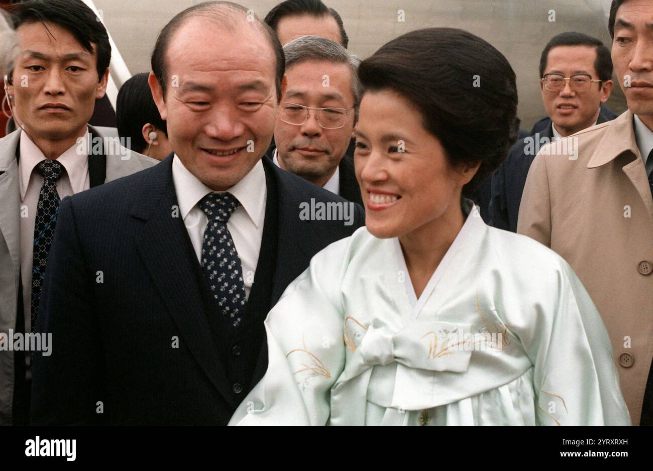President Chun, Republic of South Korea, and his wife Lee SoonJa ...