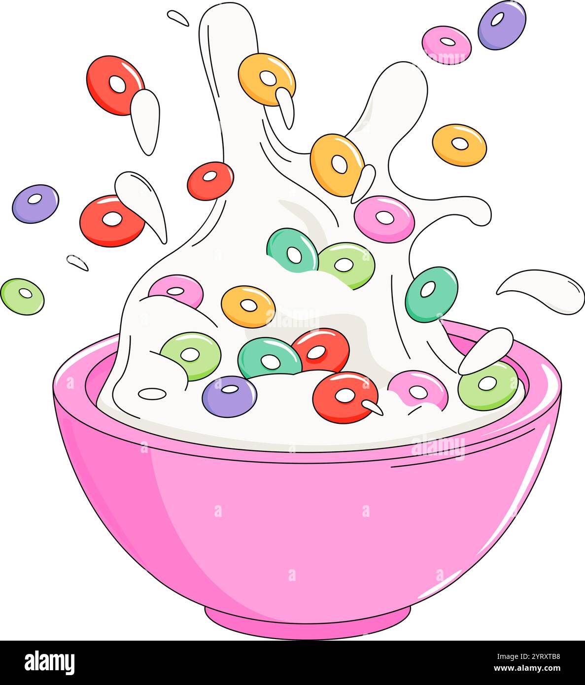 Cornflakes vector vectors hi-res stock photography and images - Alamy