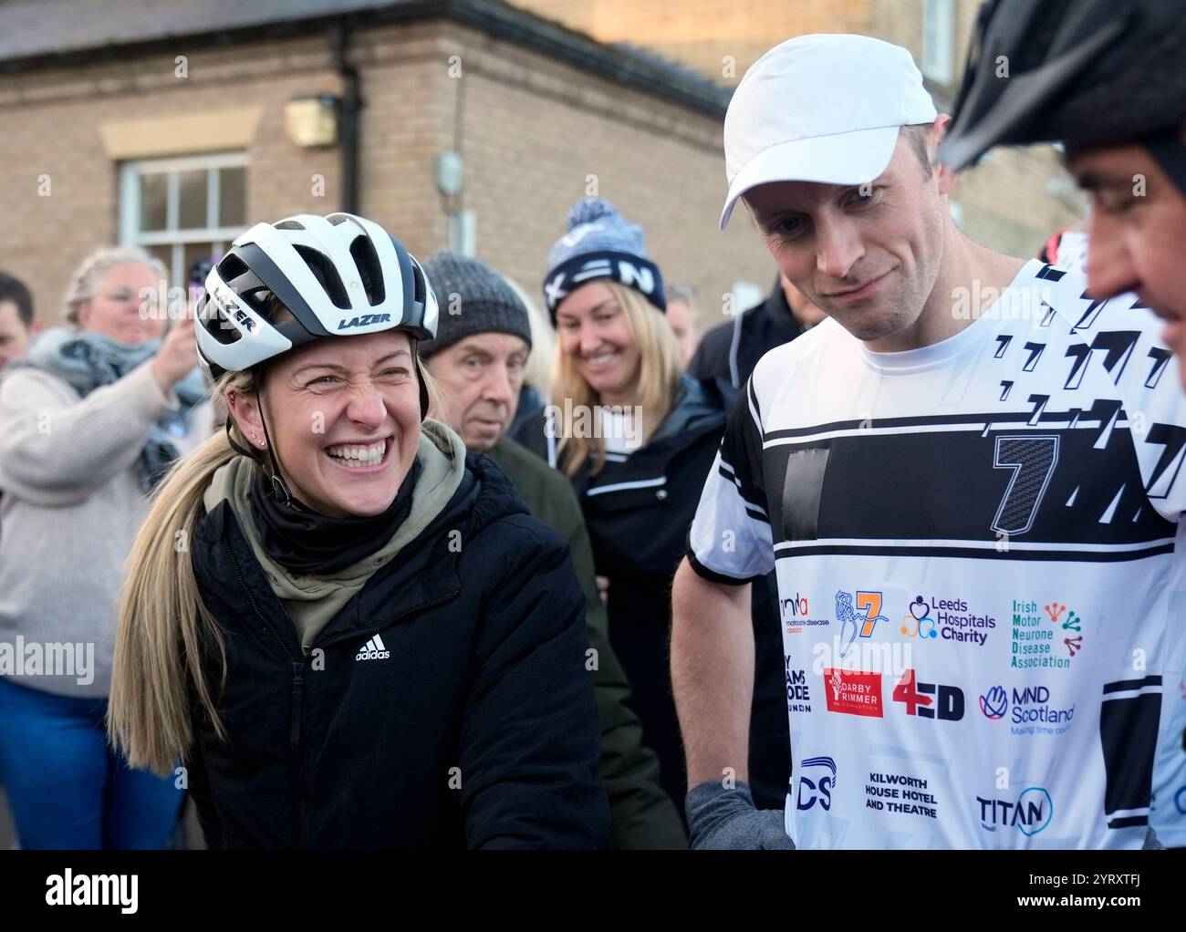 Laura Kenny alongside Jason Kenny (right) during day five of Kevin ...