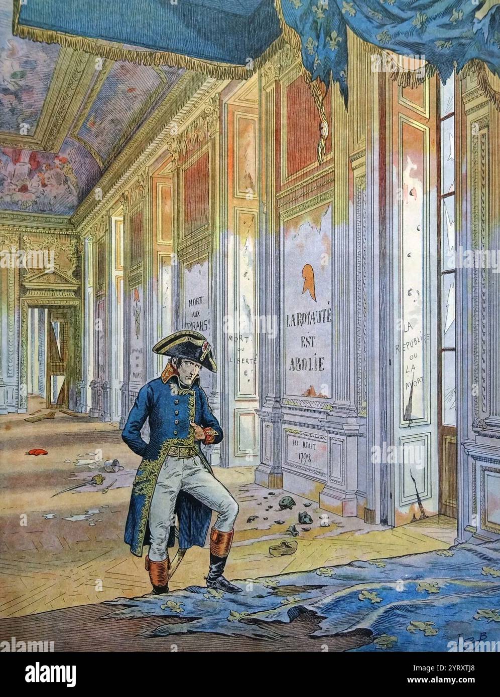 Napoleon Bonaparte in the former royal palace at the Tuileries in Paris ...