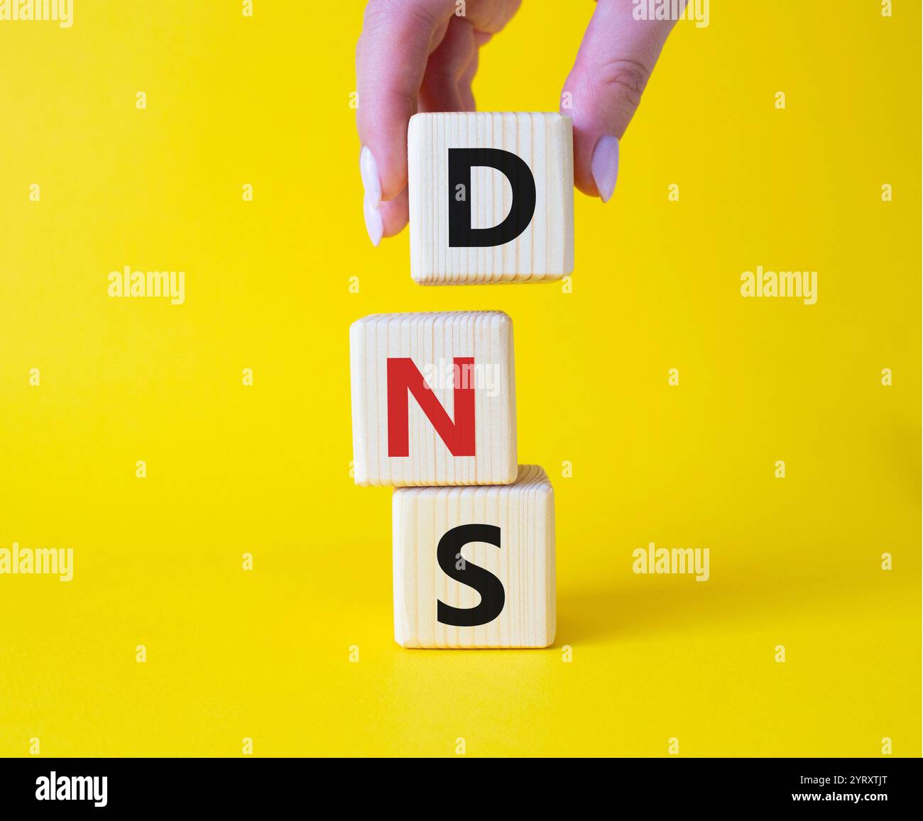 DNS -Domain Name Server - Consumer Price Index symbol. Concept word DNS ...