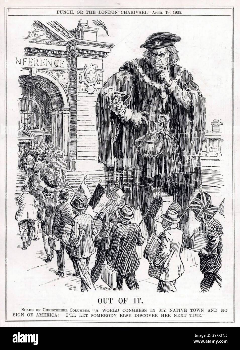 Punch cartoon satirising the Economic and Financial Conference was ...