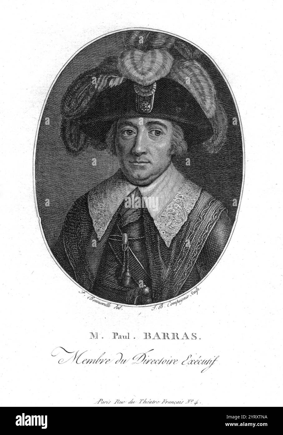 Paul Barras a member of the Directory (le Directoire), the governing ...