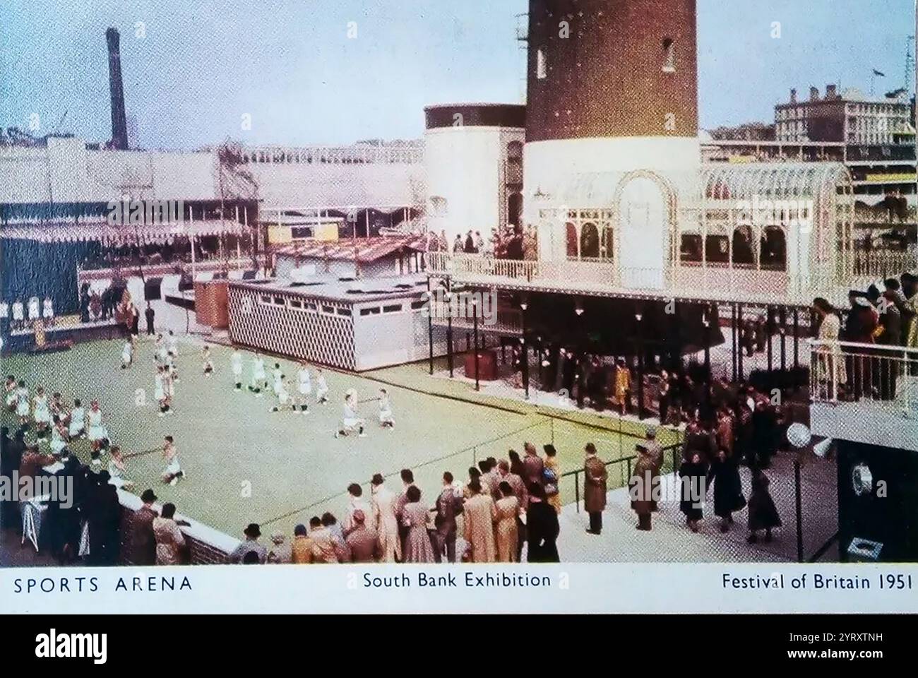 Sports arena at the Festival of Britain. 1951 Stock Photo - Alamy