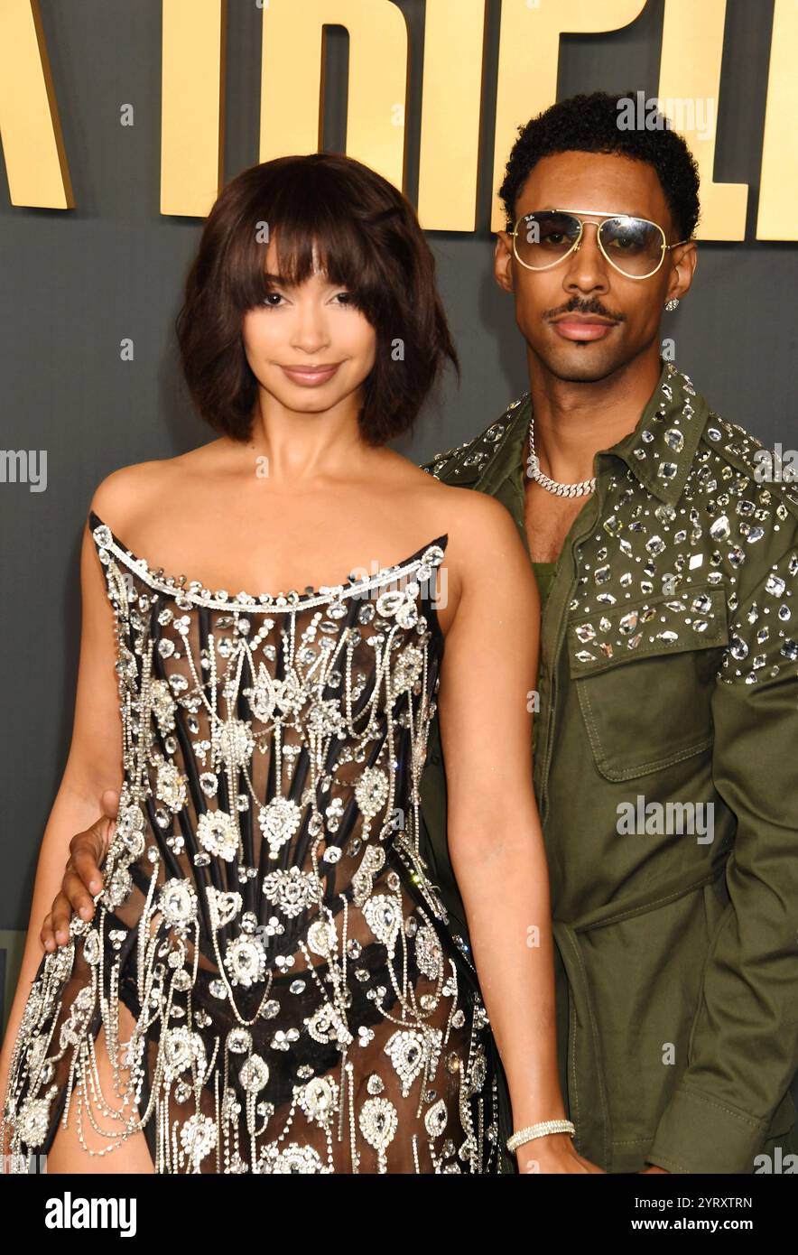 LOS ANGELES, CALIFORNIA - DECEMBER 03: (L-R) Ashley Marie and Jon Moody ...