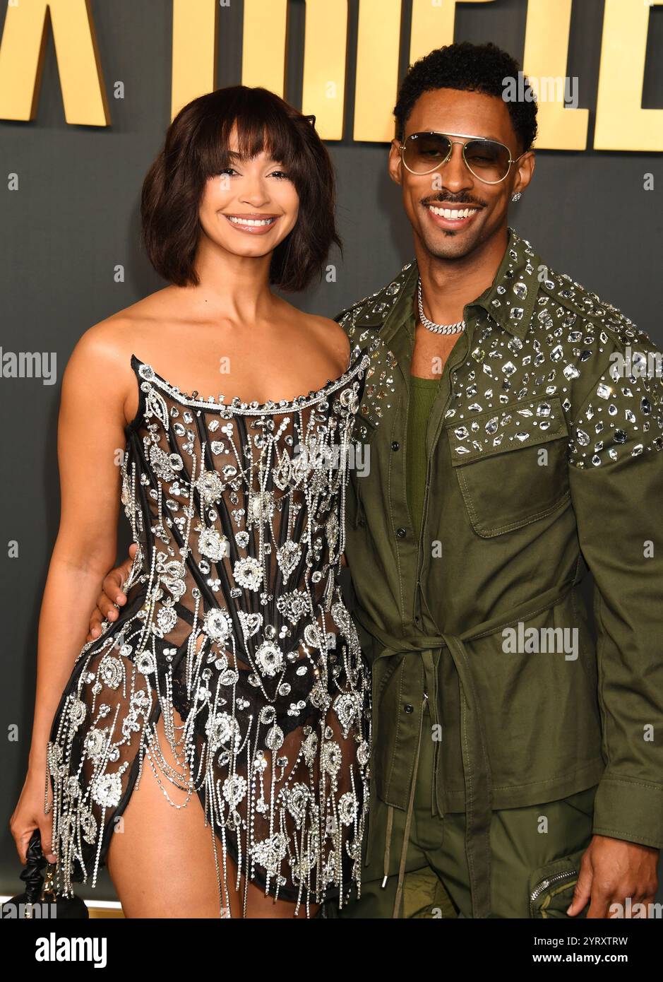 LOS ANGELES, CALIFORNIA - DECEMBER 03: (L-R) Ashley Marie and Jon Moody ...