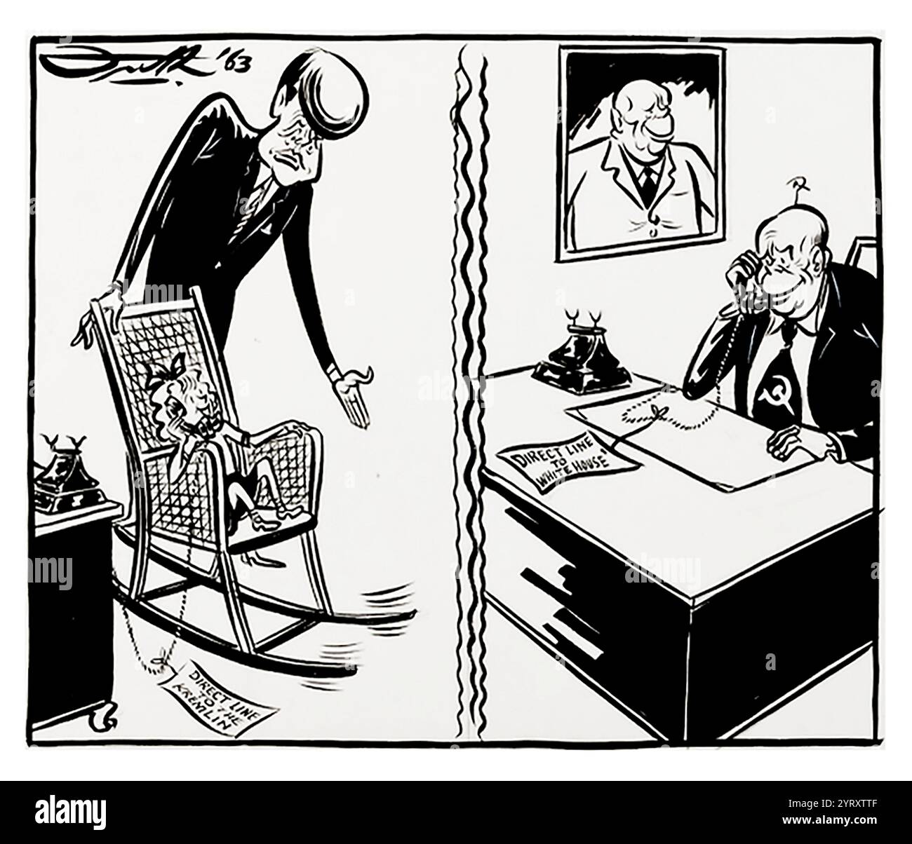 Cartoon kennedy khruschev hi-res stock photography and images - Alamy