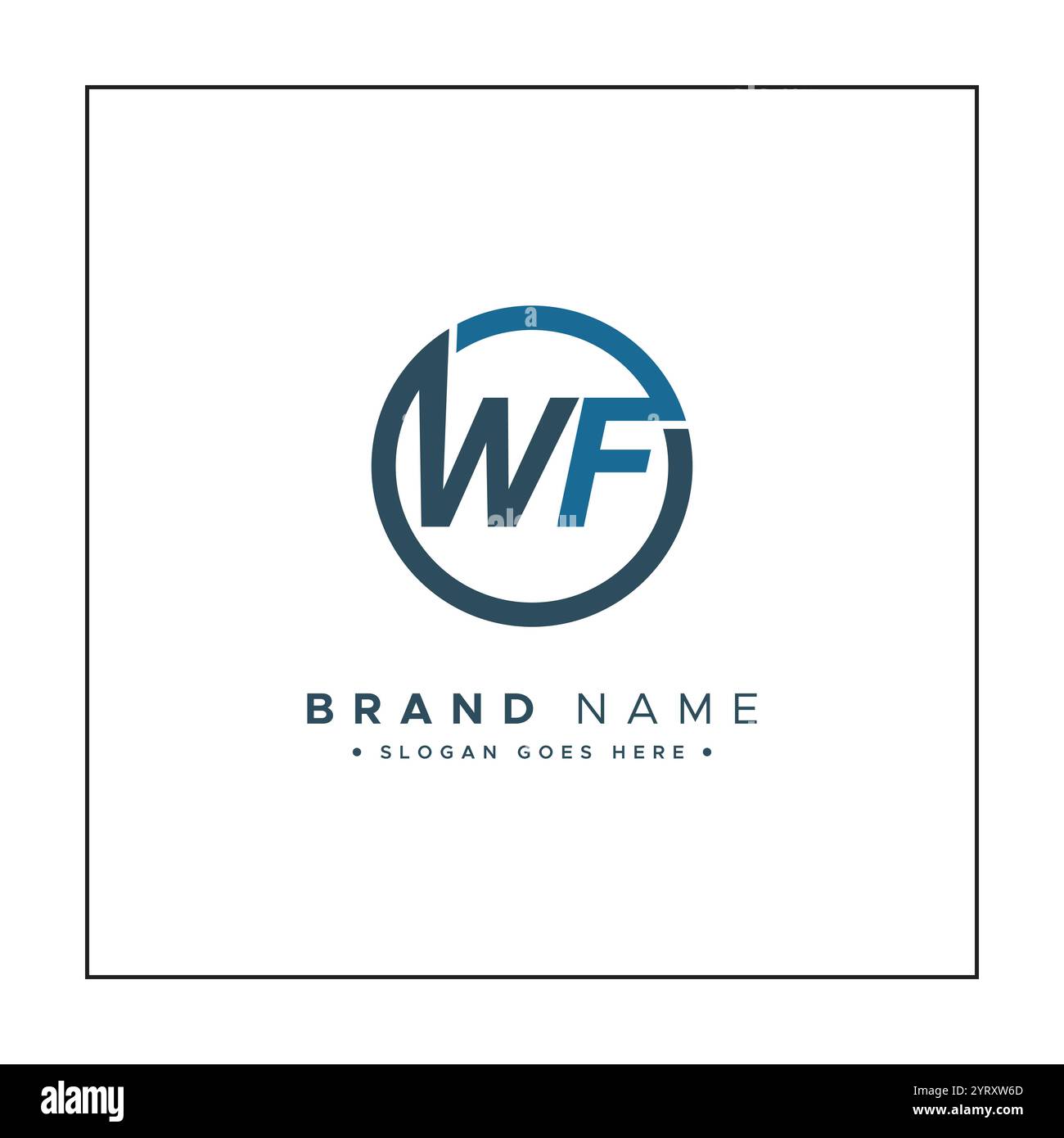 Alphabet wf icon hi-res stock photography and images - Alamy