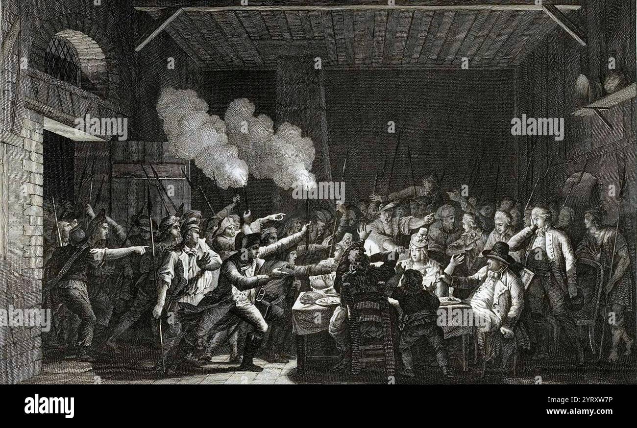 The arrest of Louis XVI and his family, by Jean-Louis Prieur. The royal ...