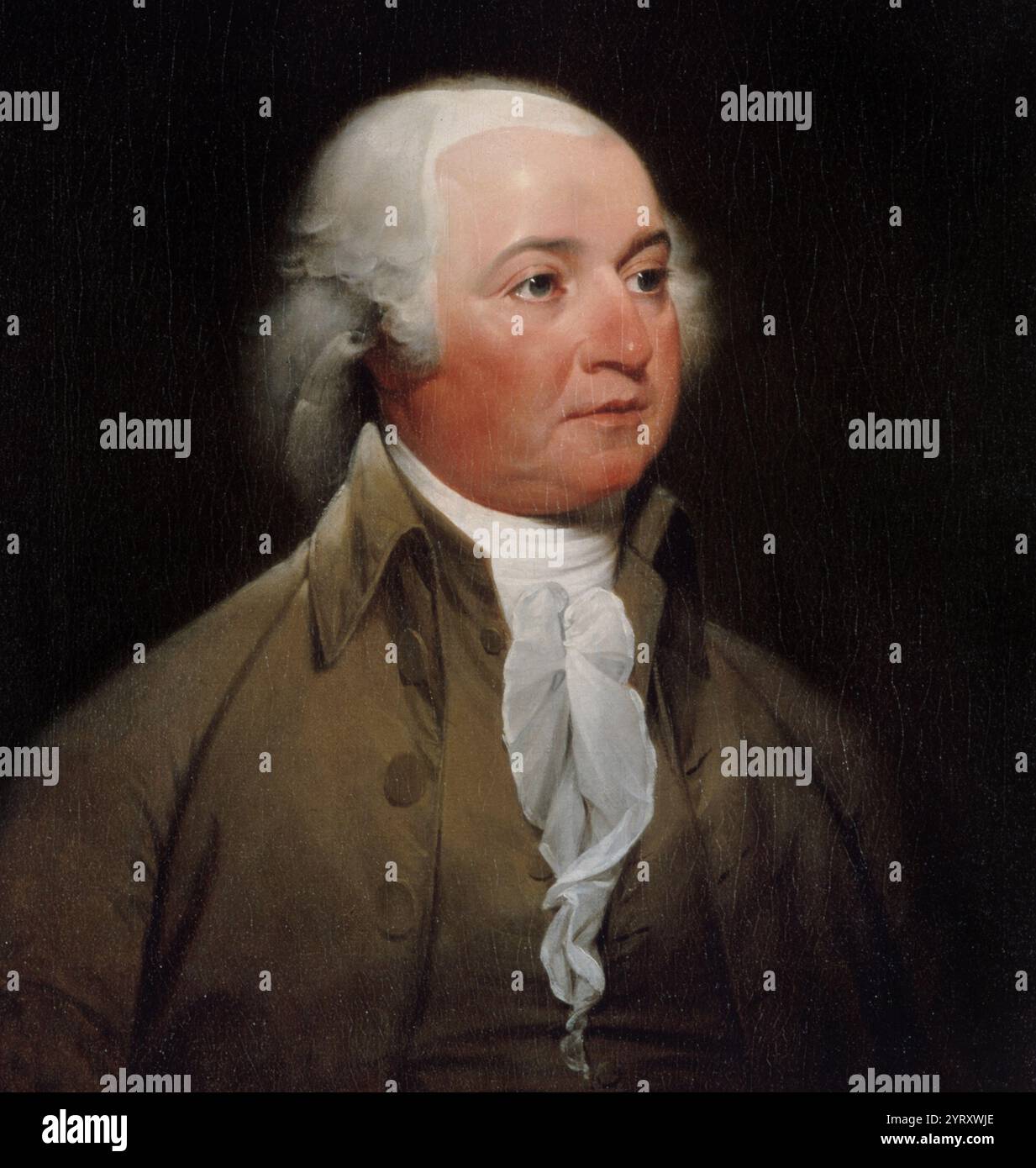 Presidential portrait of John Adams, John Trumbull (1756?1843 Stock ...