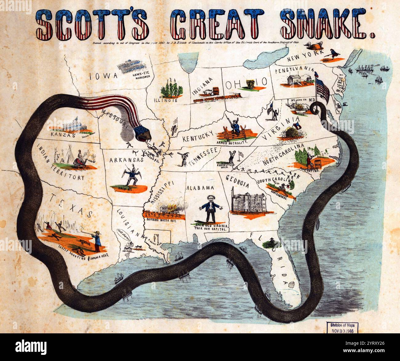 The Anaconda Plan was a strategy outlined by the Union Army for ...