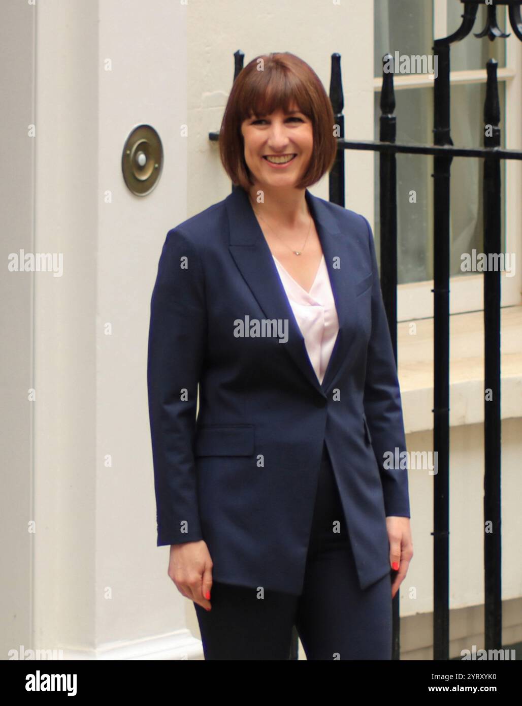 Rachel Reeves (Chancellor of the Exchequer), arrives at Downing Street ...