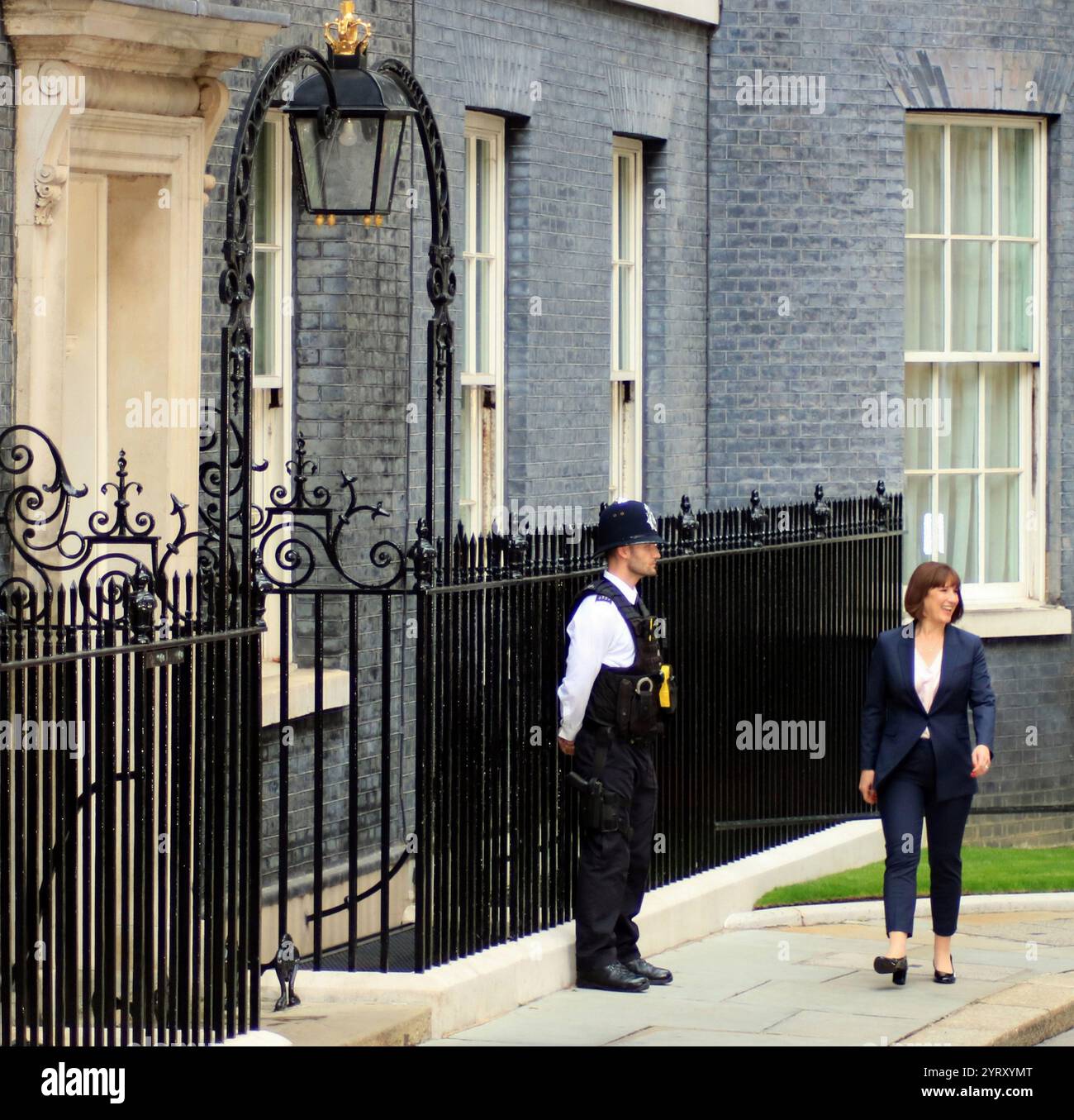 Rachel Reeves (Chancellor of the Exchequer), arrives at Downing Street ...