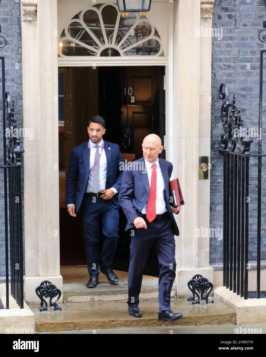 John Healey (Secretary of State for Defence), arriving at Downing ...