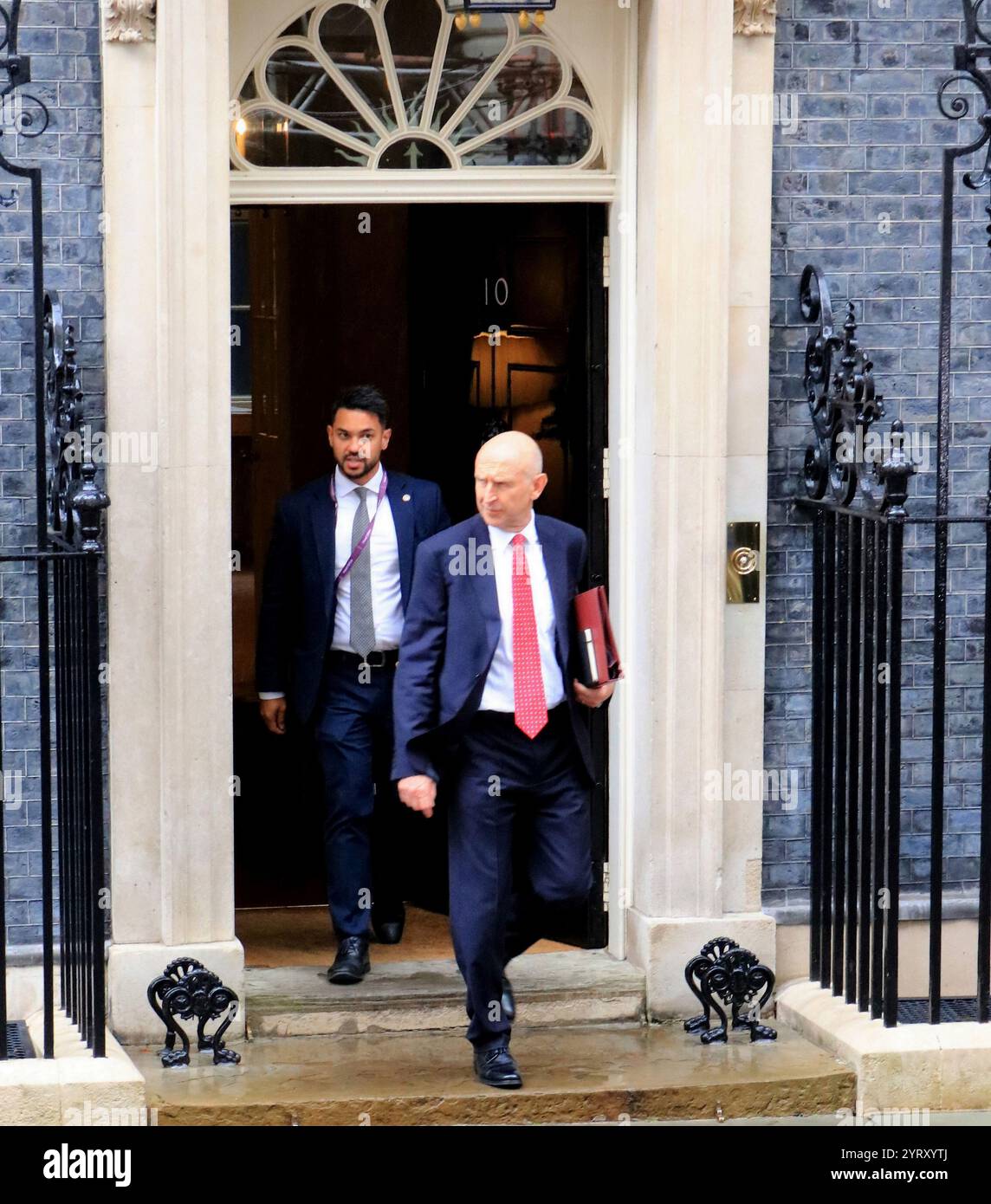 John Healey (Secretary of State for Defence), arriving at Downing ...