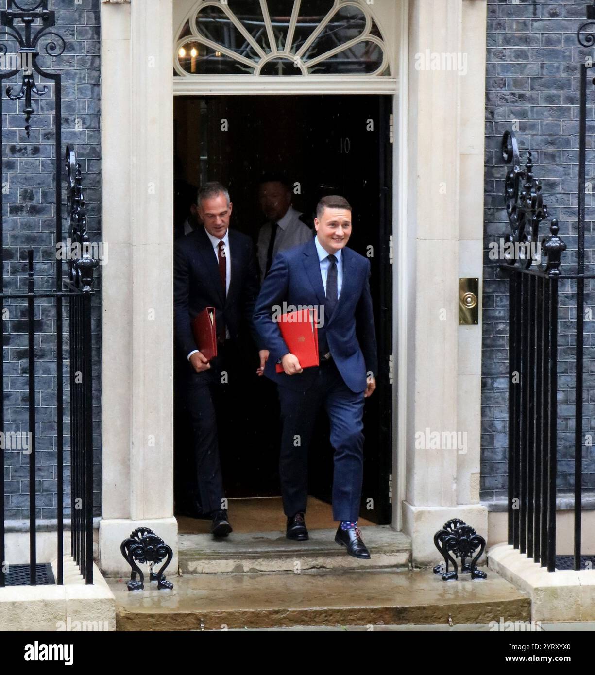 Wes Streeting (Health Secretary), at Downing Street, London, to take up ...