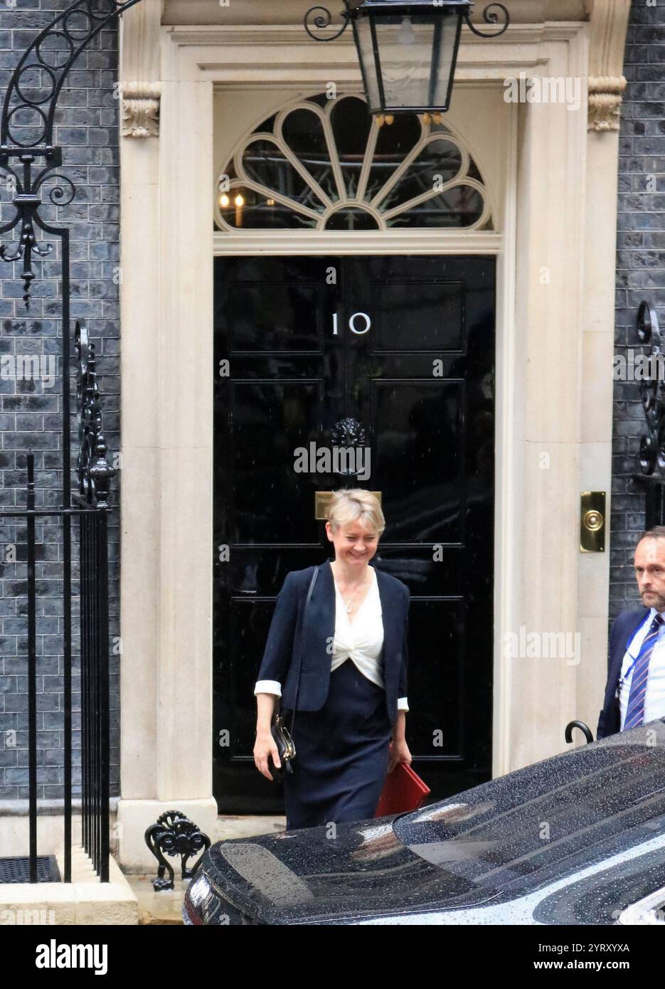 Yvette Cooper (Home Secretary), at Downing Street, London, to take up ...