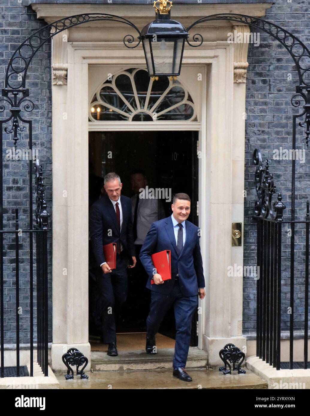 Wes Streeting (Health Secretary), at Downing Street, London, to take up ...