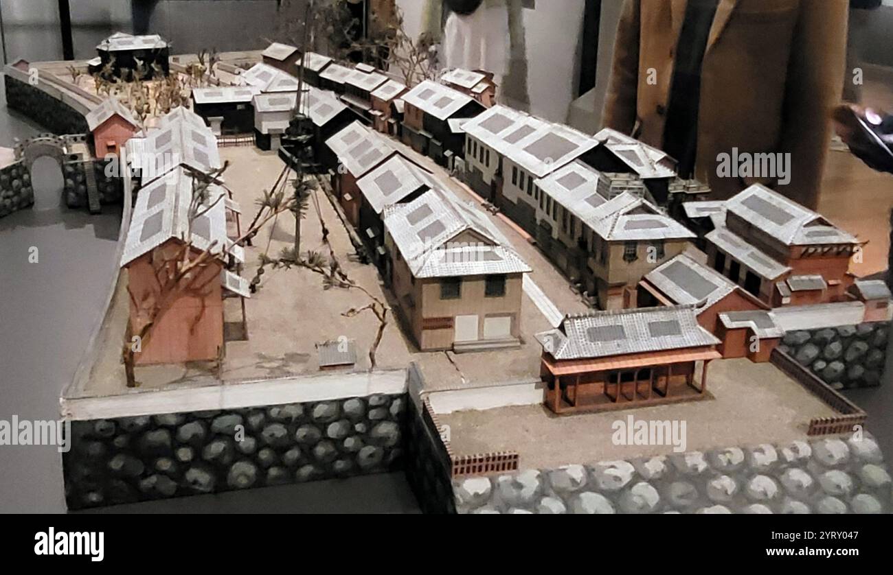 Model of a Javanese (Indonesian), Dutch colonial period, marketplace ...