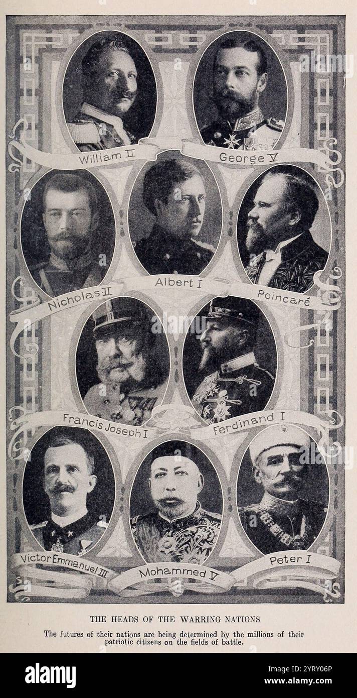 Vignette photographs of World Leaders, political and military figures ...