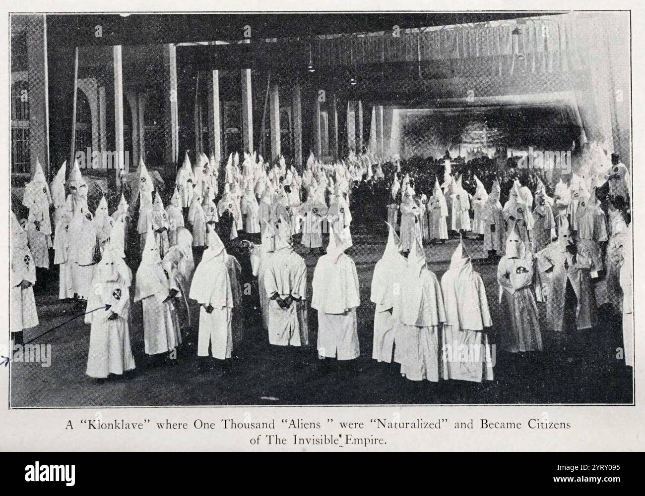 A Ku Klux Klan meeting, American, late 19th century Stock Photo - Alamy