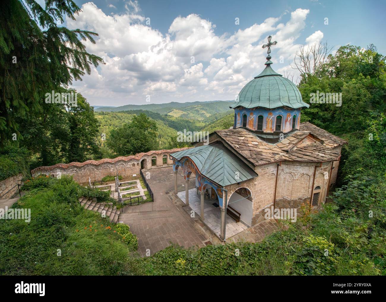 Sokolski Monastery, Bulgaria, established in 1833, showcasing historic ...