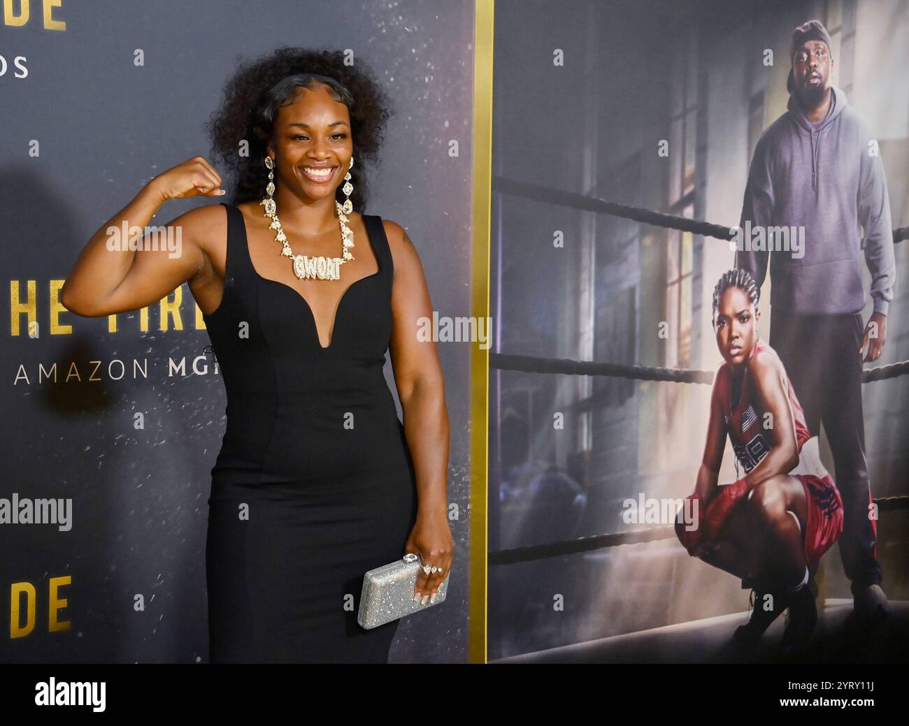 Los Angeles, United States. 04th Dec, 2024. Olympic boxer Claressa ...