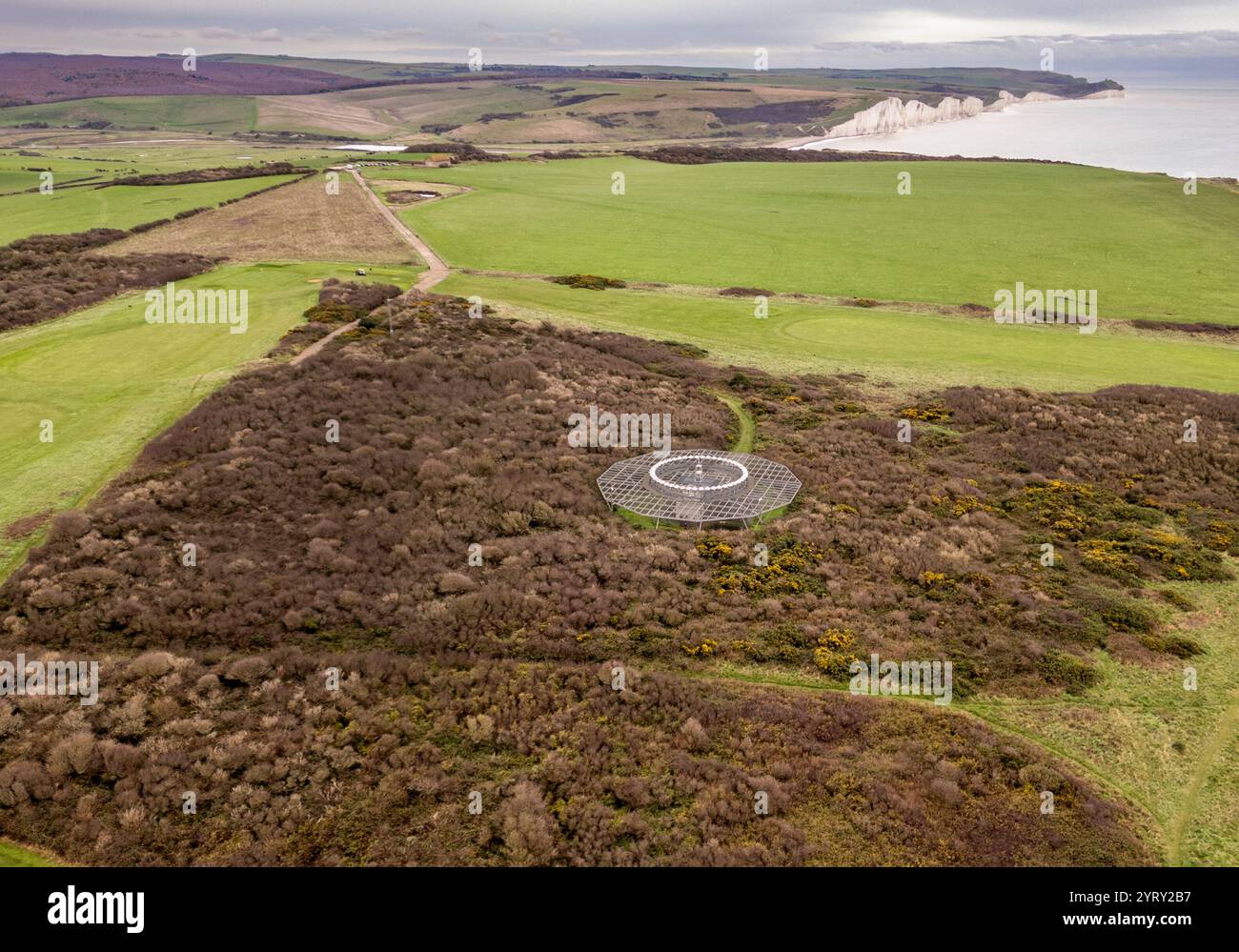 Air navigation beacon seaford head hi-res stock photography and images - Alamy